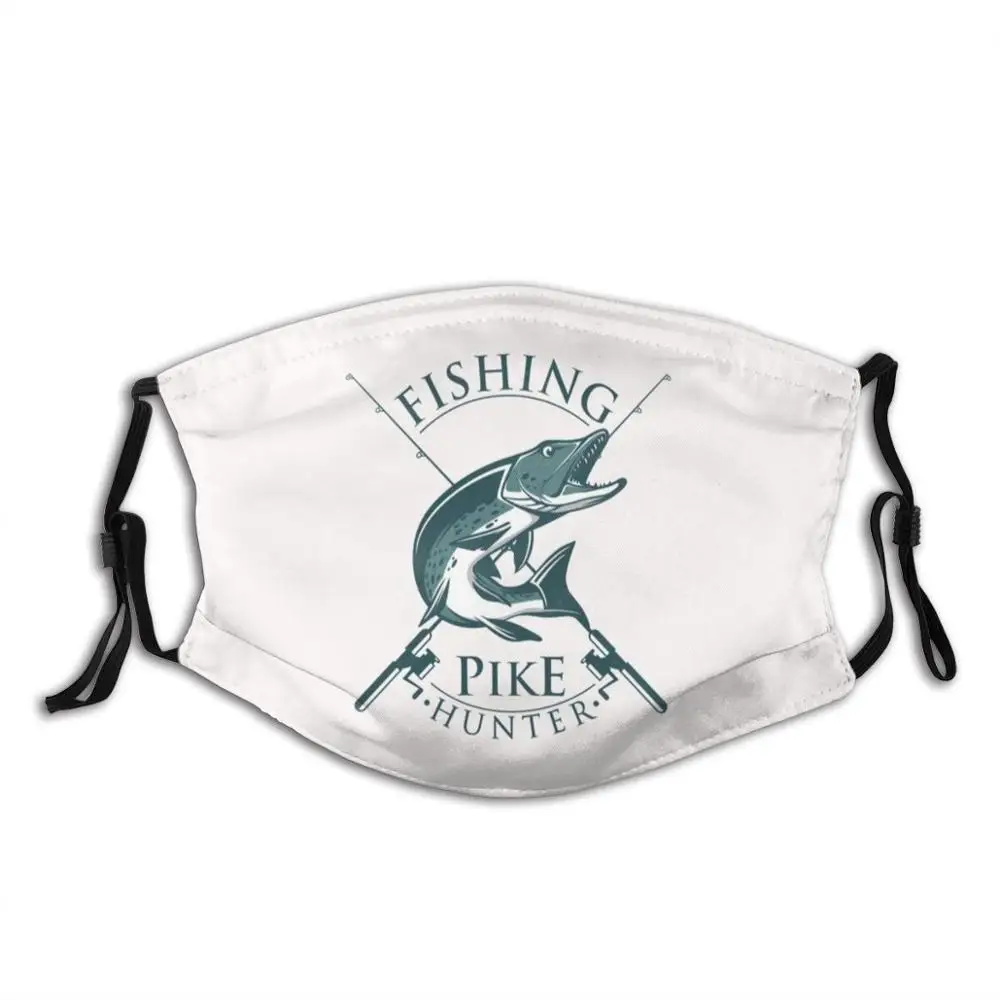 Fishing-Pike-Hunter-Fisherman-Pike-Fishing-Print-Washable-Filter-Anti ...