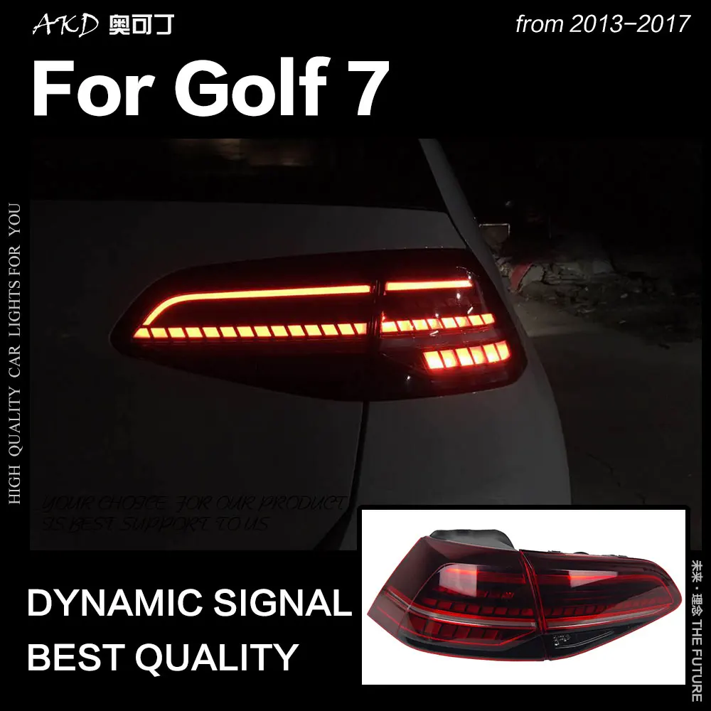 AKD Car Styling for VW Golf 7 Tail Lights 2013-2017 Golf7 Mk7 LED Tail ...