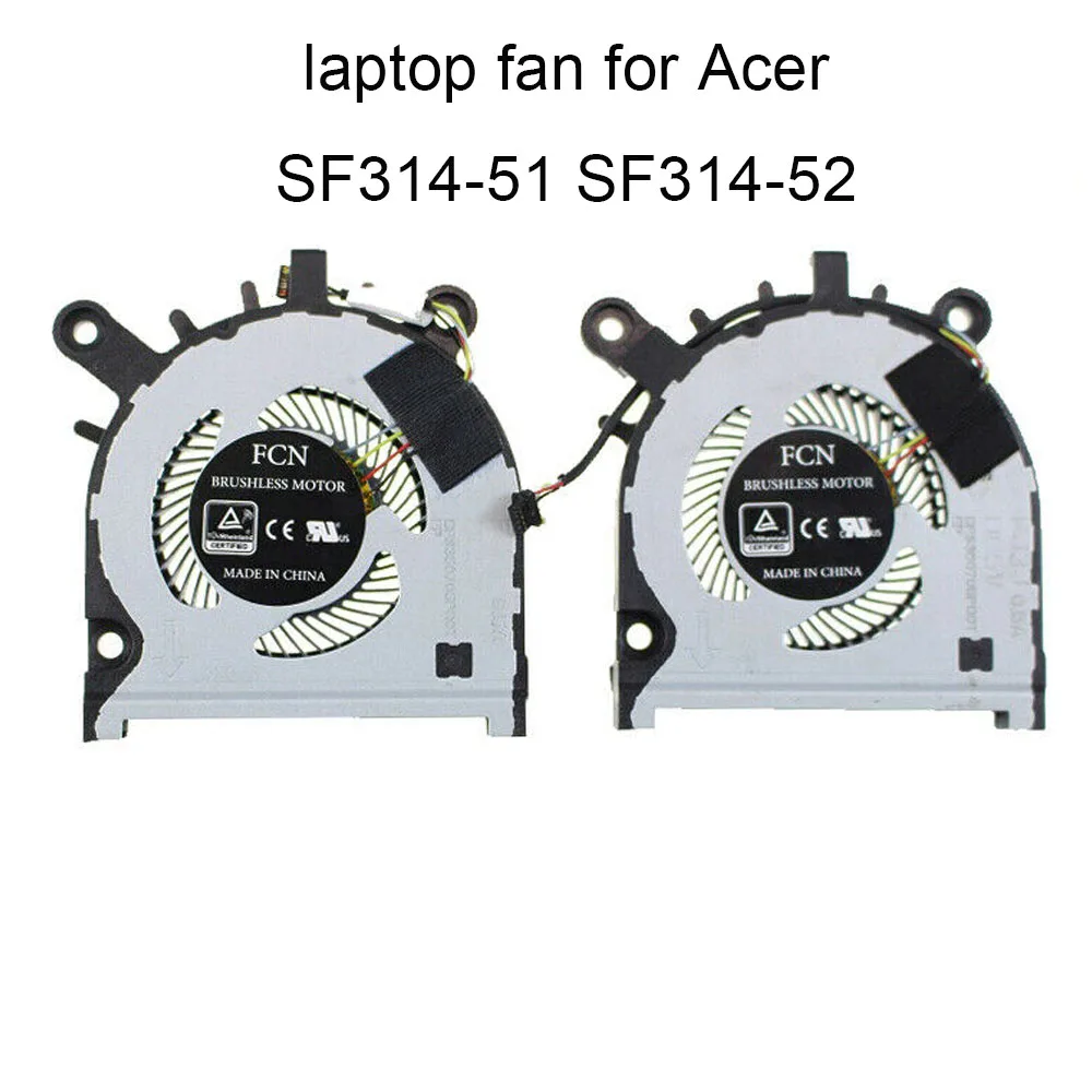 CPU GPU Cooling Fans For Acer Swift 3 SF314-51 52W2 SF314-51-31NE SF314 ...