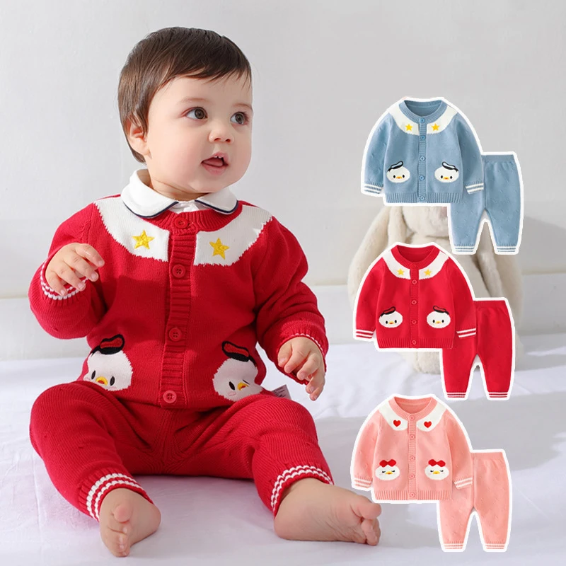Korean-Style-New-Autumn-Newborn-Baby-Sweaters-Outfits-Suits-Cotton ...