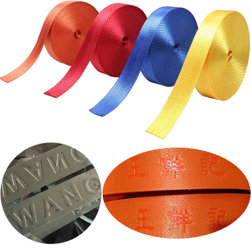 Personalized Customization Letter Logo Strap Nylon Webbing Herringbone ...