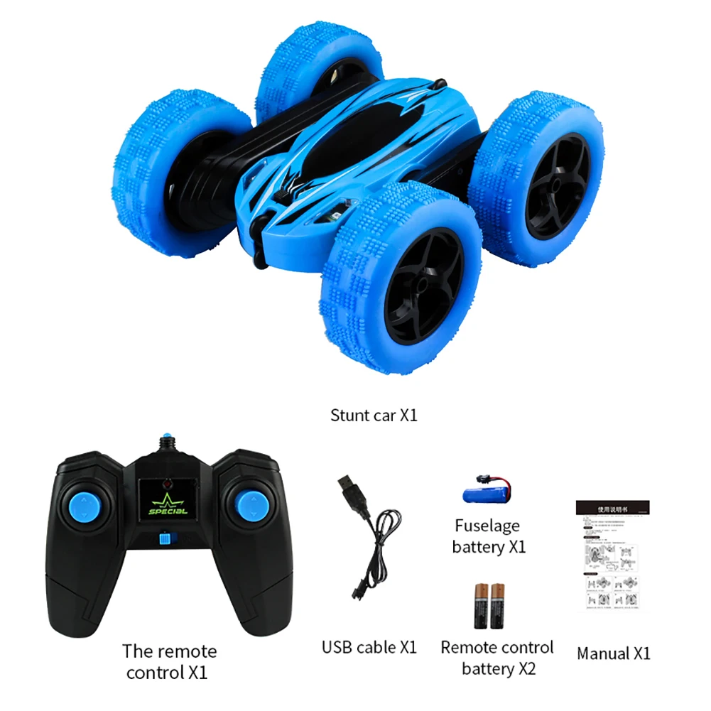 RC Car 2.4G 4CH Stunt Drift Deformation Buggy Car Rock Crawler Roll Car ...