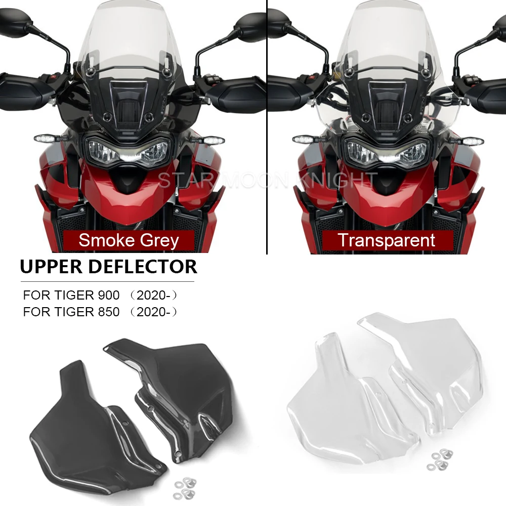 Motorcycle-Side-Windshield-Windscreen-Handshield-Wind-Upper-Deflector ...