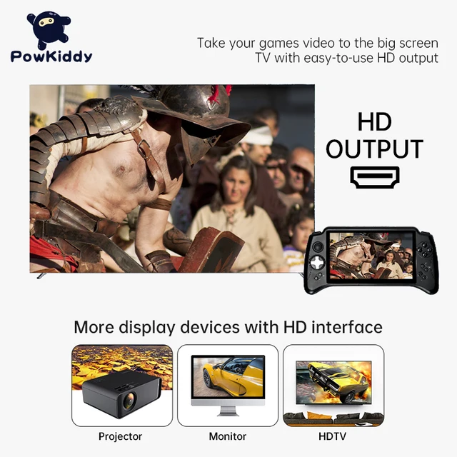 POWKIDDY New X17 Android 7.0 Handheld Game Console 7-inch IPS Touch Screen MTK 8163 Quad Core 2G ...