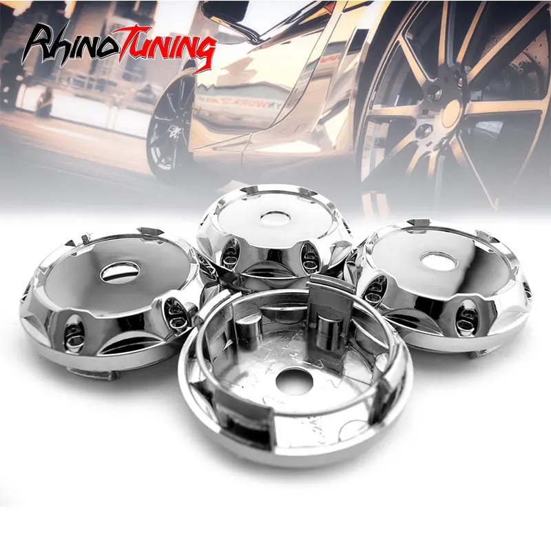 4pcs 64mm 56mm Silver Auto Styling Wheel Centre Center Hub Caps for ...