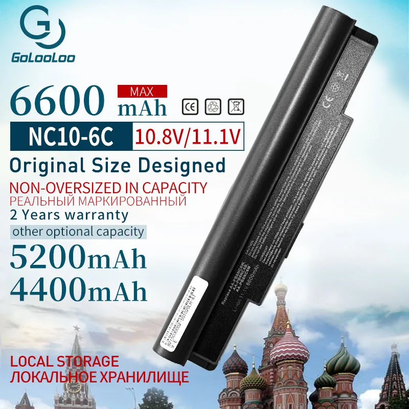 Golooloo 4400mAh 배터리 삼성 N110 N120 N510 NC10 ND10 NC20 N130 N135AA PB6NC6E AA PB6NC6W 1588 3366 ...
