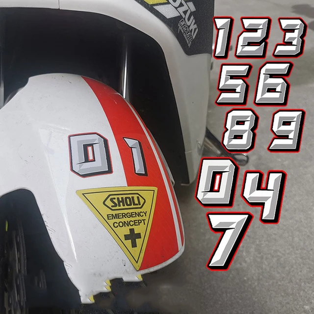 Sticker Design For Motorcycle Numbers