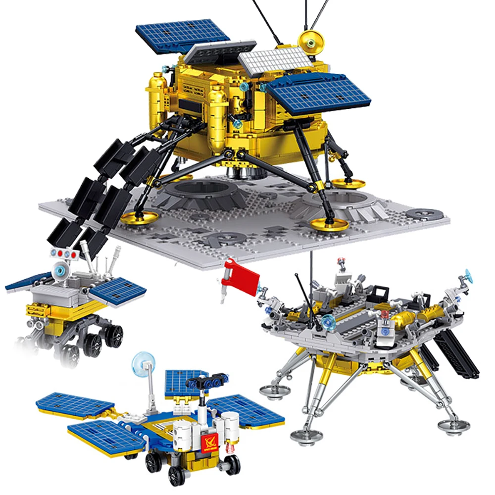 Lunar Lander Cosmic Exploration Sets Model Building Block DIY Bricks ...