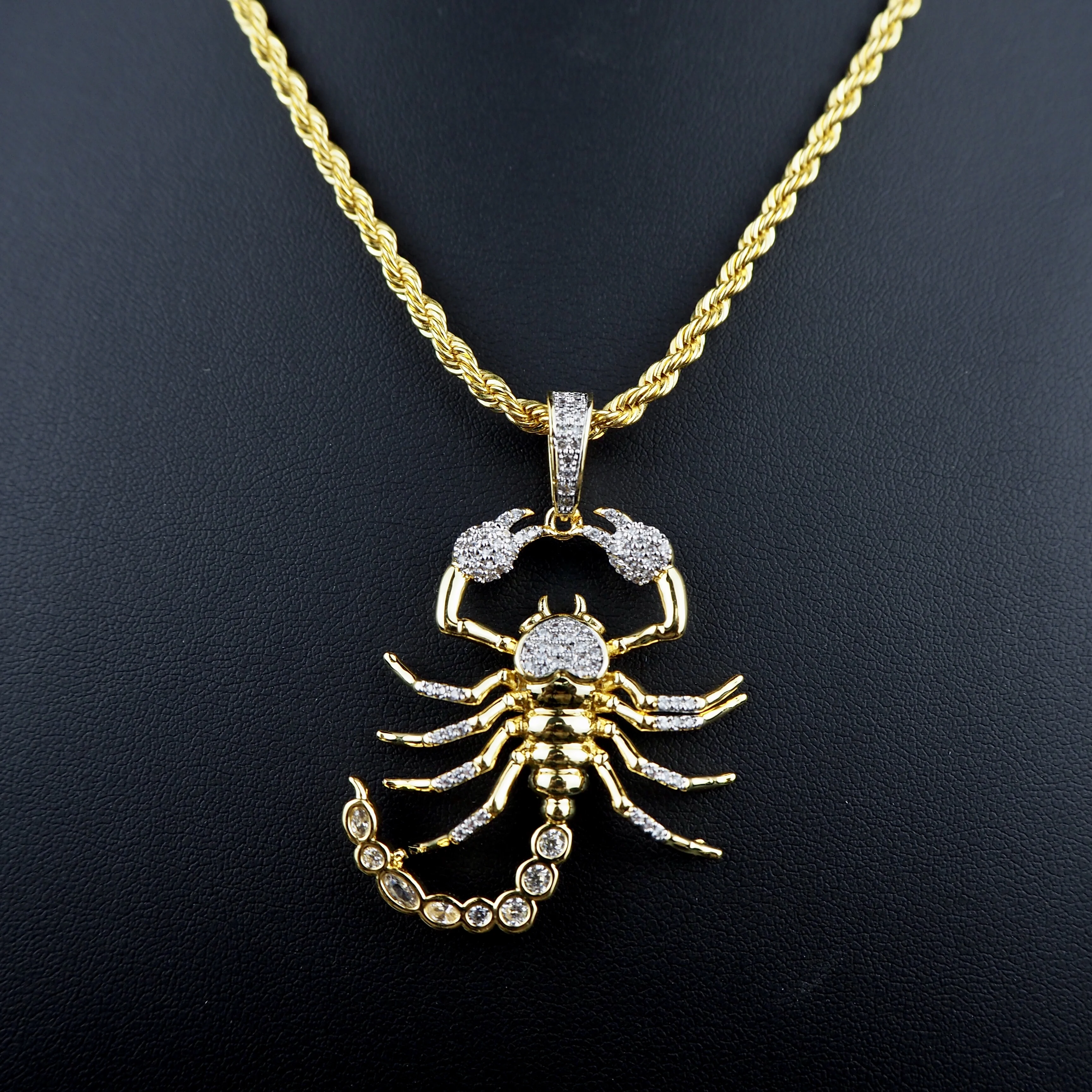 Hip-hop-Scorpion-pendant-men-s-necklace-hip-hop-fashion-micro ...