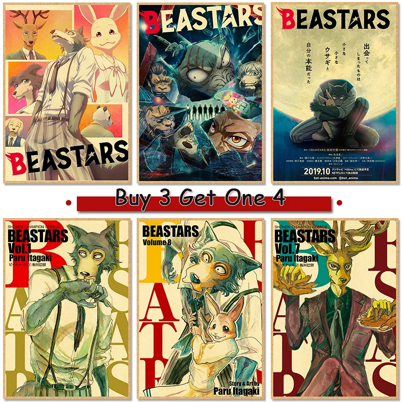 Beastars-Poster-Decor-For-Home-Posters-Anime-Room-Wall-Pictur-Kraft ...
