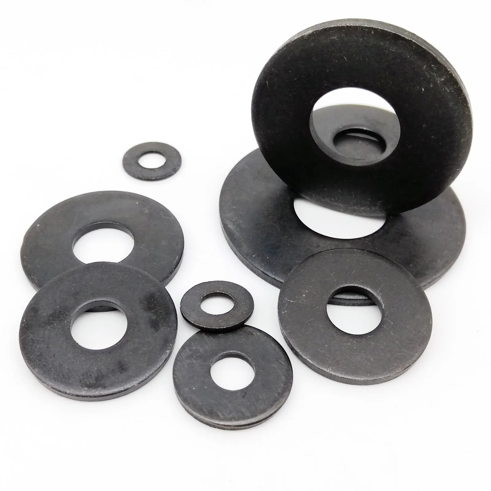 2/50pcs M3 M4 M5 M6 M8 M10 M12 M14 M16 Black Grade 8.8 Steel Extra ...