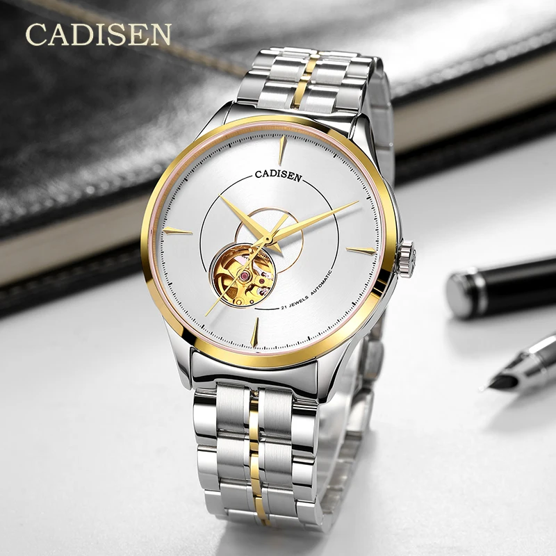 CADISEN Mens Watches MIYOTA 82S0 Movement Top Brand Luxury Tourbillon ...