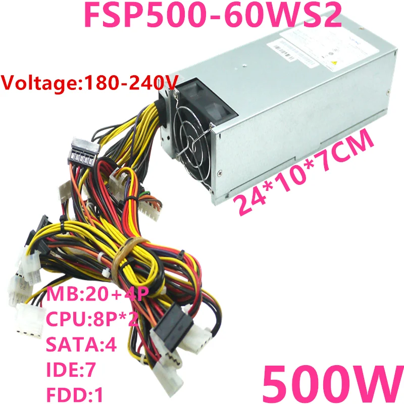 Original PSU For FSP 2U 500W Switching Power Supply FSP500-60WS2 ...