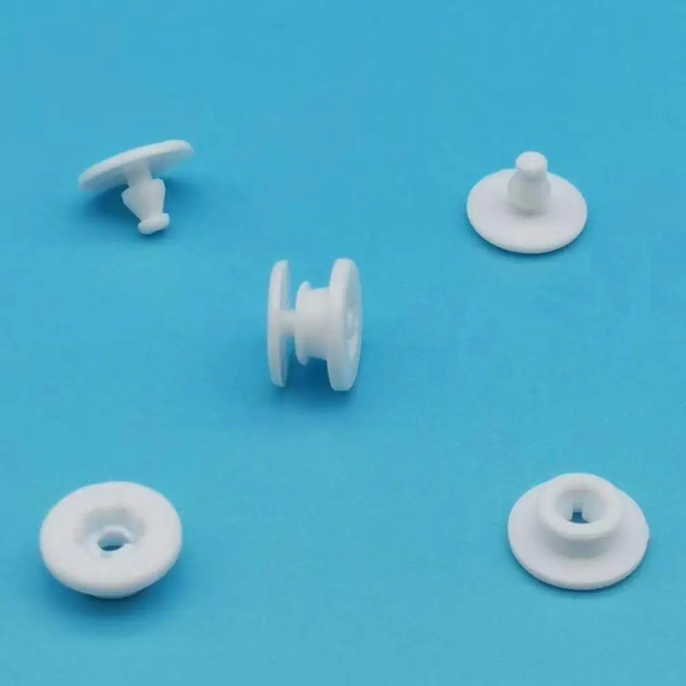 1000set-bag-White-color-Plastic-Clip-Button-Rivet-Two-Parts-Wristband ...