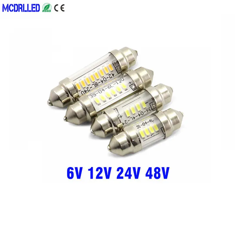 Mcdrlled-6v-12v-24v-C5w-Led-C10w-Bulb-Festoon-Car-Interior-Dome-Lamp ...