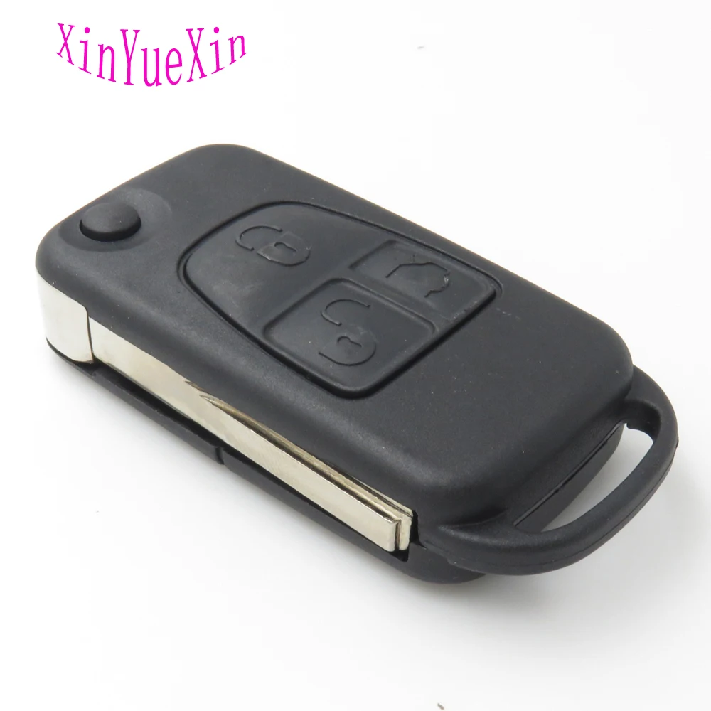 Xinyuexin Flip Remote Key Fob Case Shell For Mercedes For Benz 2button ...