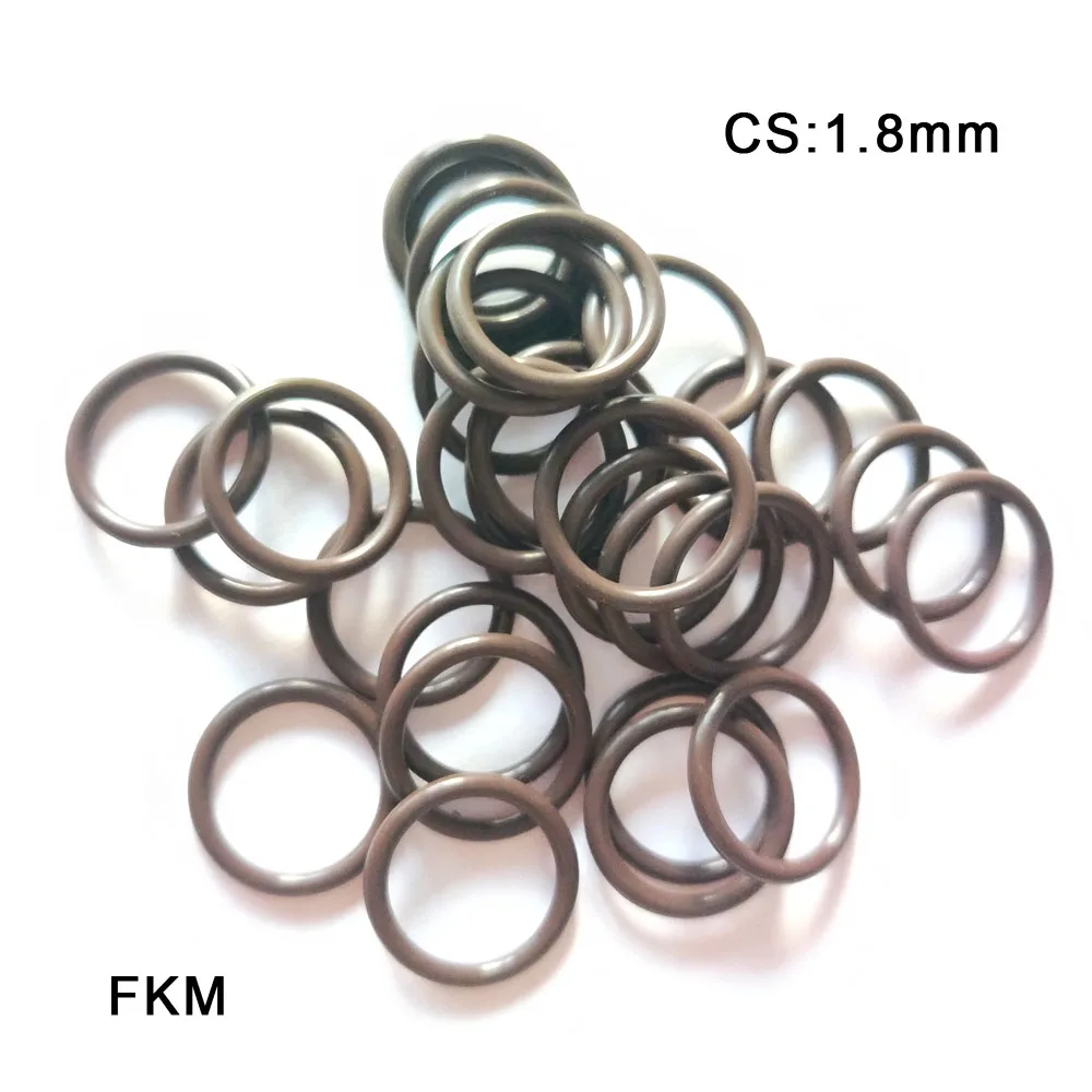 10Pcs Fkm Seal Ringen Dikte/Cs 1.8Mm Strip Fluor Rubber O-Ring Pakking Vervanging Wasmachine ...