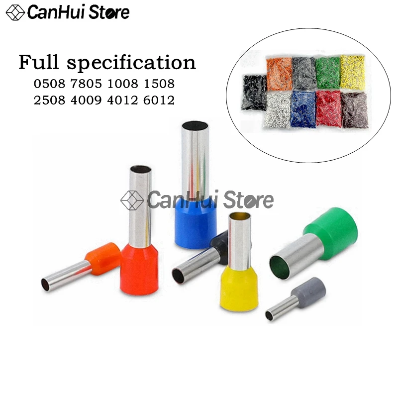 100pcs-Insulated-Ferrules-Crimp-Terminator-cold-pressed-insulated-terminal-VE0508-E7508-E1008 ...