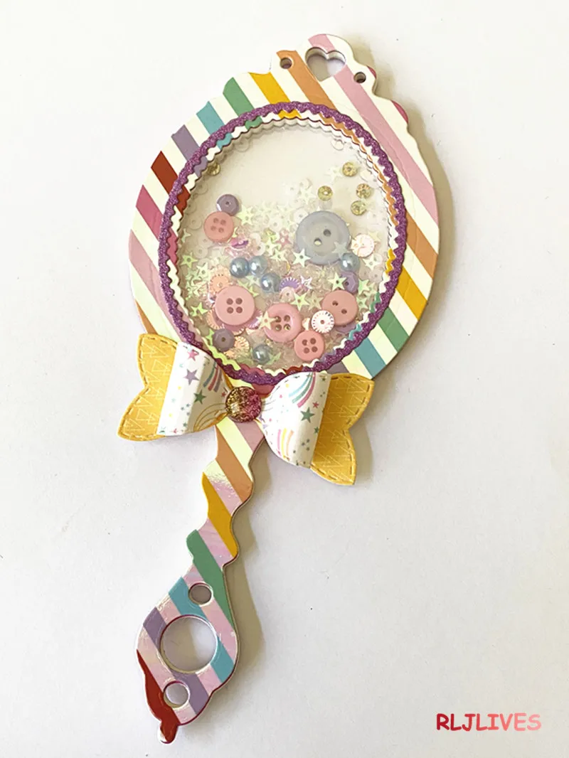 Vintage Hand Mirror Planner Page Metal Cutting Dies Stencils for DIY ...
