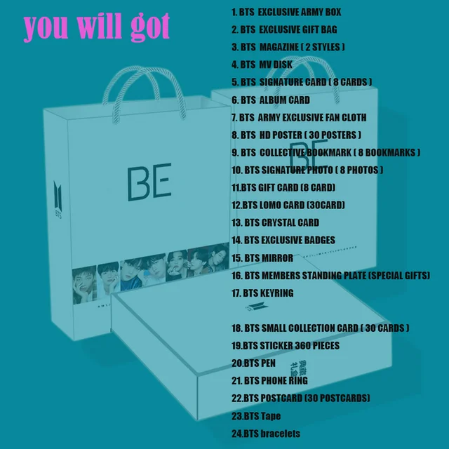 BTS BE Album Official Gift Box | KpopHeart