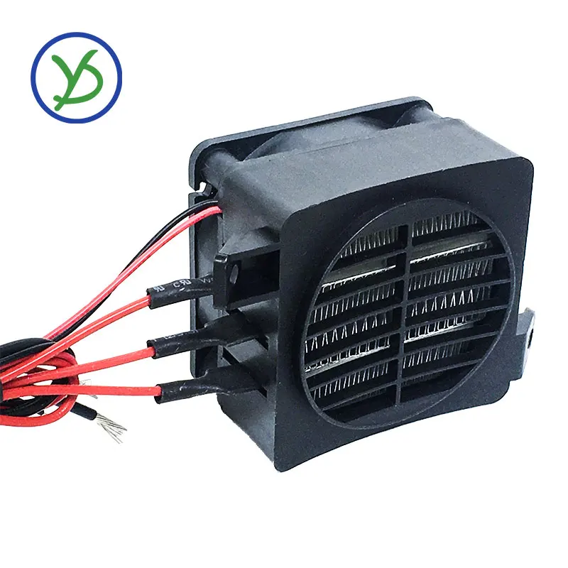 100W 12V DC Thermostatic Electric Heater PTC fan heater Incubator ...