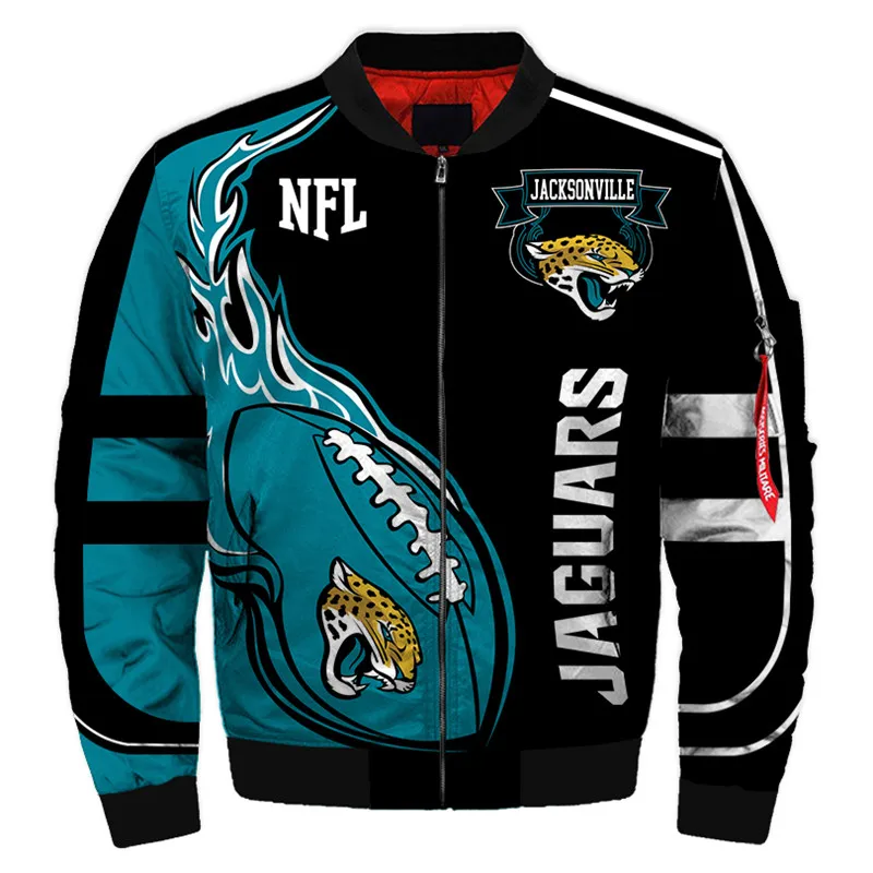 Jacksonville Jaguars bomber jacket Fashion men's winter coat gift for ...