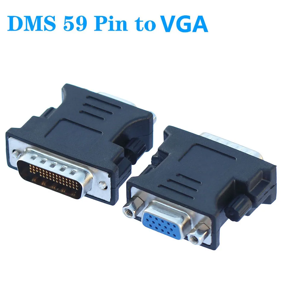 1piece 59 Pin To Vga Male To Female Dms-59 To Vga Adapter For Video ...