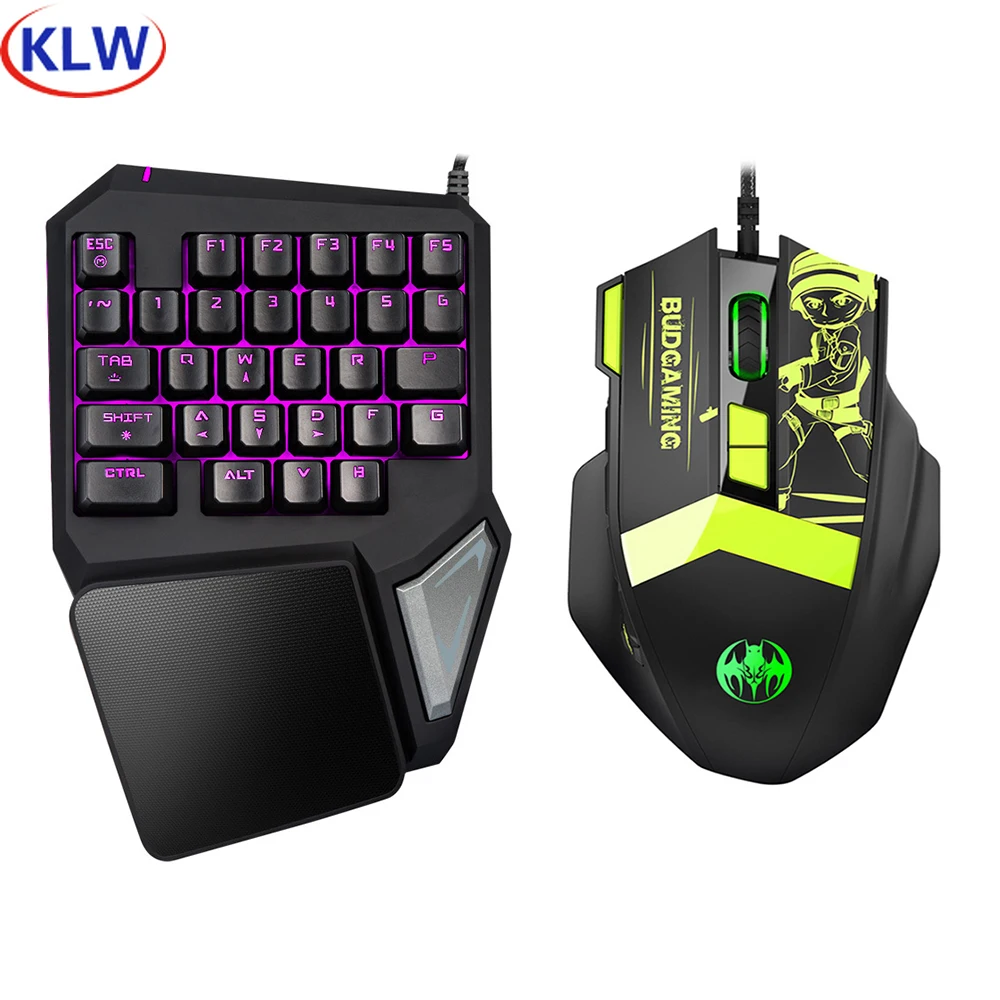 Left-Hand-Programmable-Keys-T9-Pro-wired-keypad-Single-Handed-Game ...