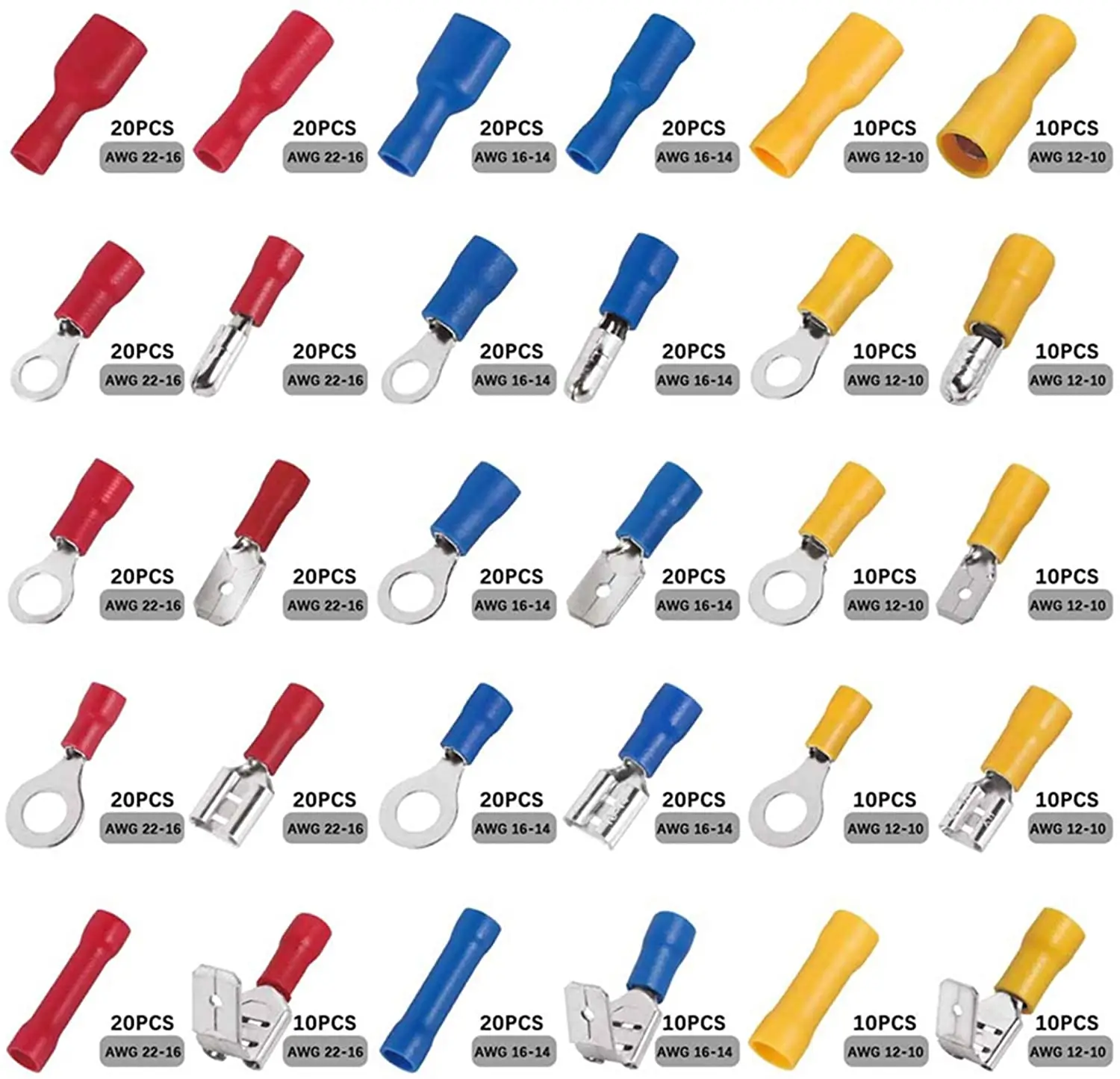COSSE ELECTRIQUE,HSC8 6-4A--Assortiment de bornes à broche, connecteur ...