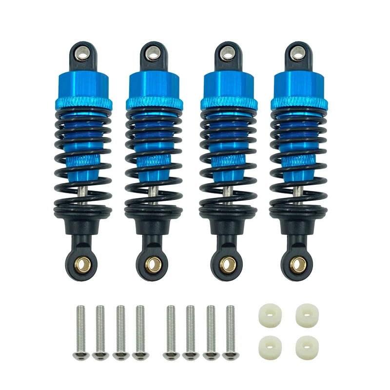 4pcs Aluminum Alloy Shock Absorbers Damper Set For Tamiya Tt-01 Tt01 Tt-02 Tt02 1/10 Rc Car ...