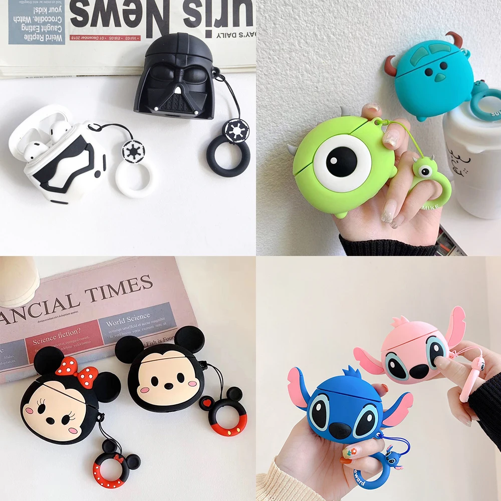 Cute Cartoon Cover for Apple AirPods 1 2 Case for AirPods Pro Case with ...