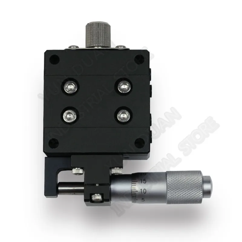 X Axis 40*40mm Manual Displacement Cross Roller Guide Way Linear Stage ...