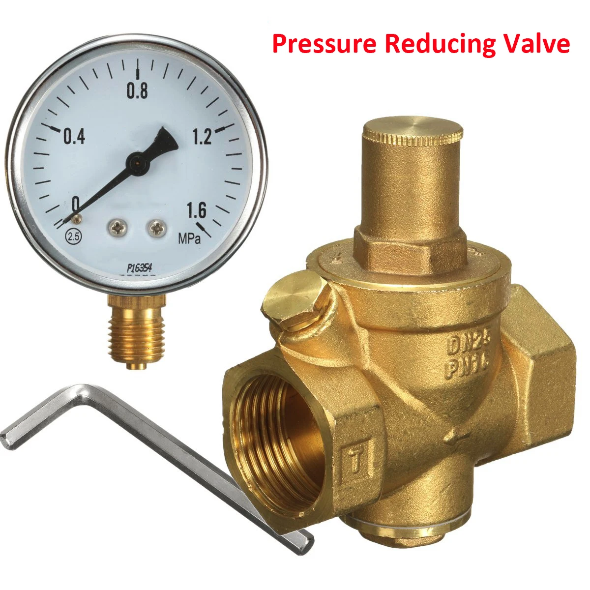 DN15-1-2-Brass-Water-Pressure-Reducing-Valve-Pressure-Guage-Regulator ...