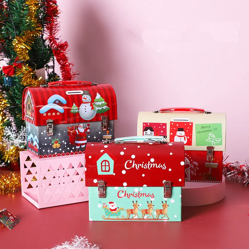 Yaratıcı güzel noel hediyesi çocuklar kumbara aperatifler şeker ...