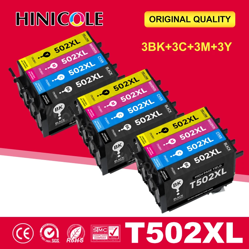 Hinicole-502-502XL-Full-Compatible-Ink-Cartridge-for-Epson-Expression ...