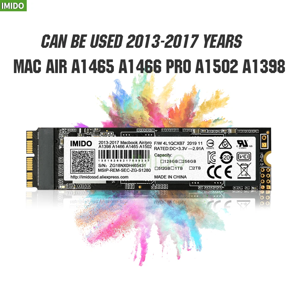 Nuevo SSD de 256GB, 512GB y 1TB para Macbook Pro Retina A1502, A1398 ...