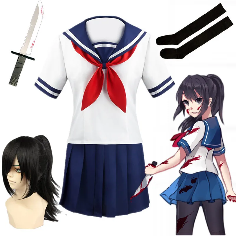 Ayano-Aishi-Cosplay-Game-YPanama-e-Simulator-Uniform-pour-femme-costume ...