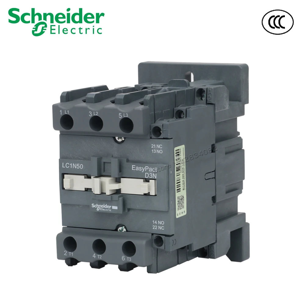Schneider LC1N50M5N-Contactor de corriente alterna 50A, 22KW-380V, 50Hz ...