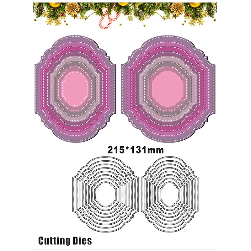 New-Sector-Chamfer-Lrregular-Graphics-Craft-Embossing-Mold-2021-Metal ...