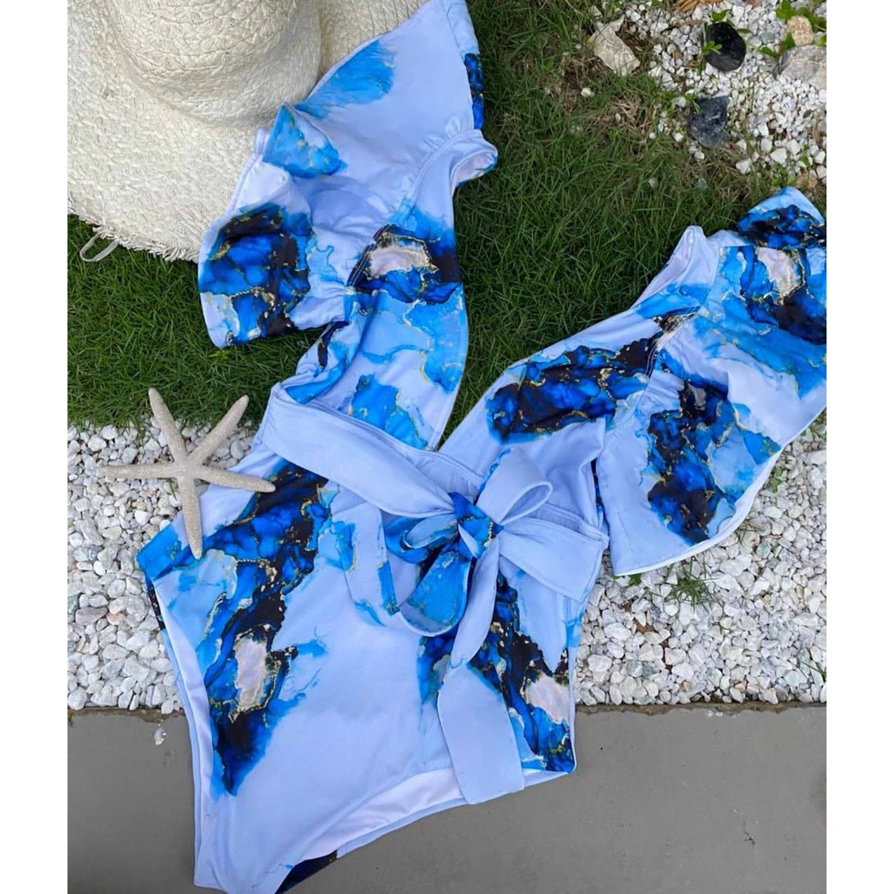 2021 Sexy Bandage One Piece Swimsuit Women Swimwear Push Up Bathing ...