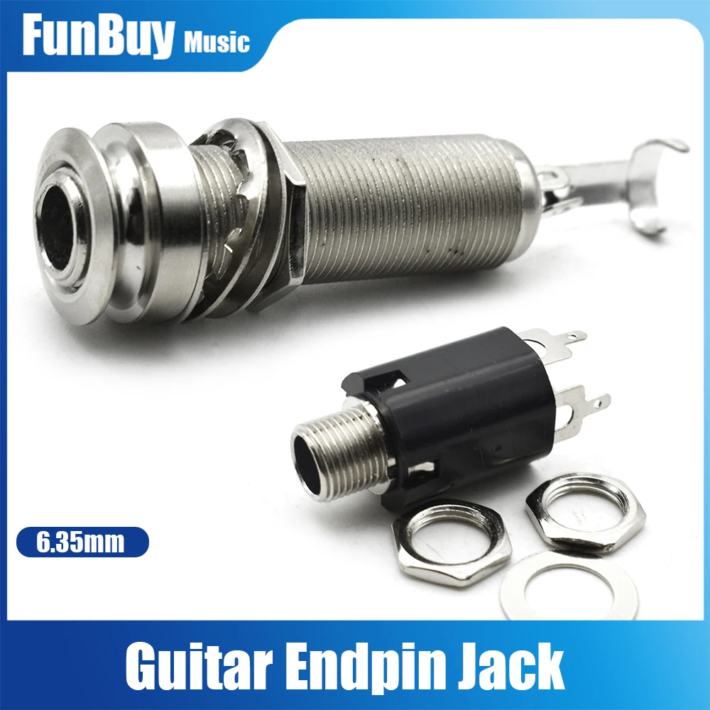 Guitar Endpin Jack 6.35mm Pickup Cover Entry Single Case - AliExpress