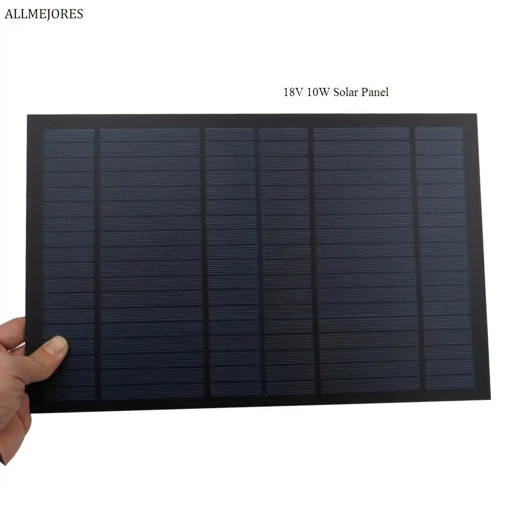 Mono Crystalline Poly Crystalline Solar Panel 10W 18V Thin and light ...