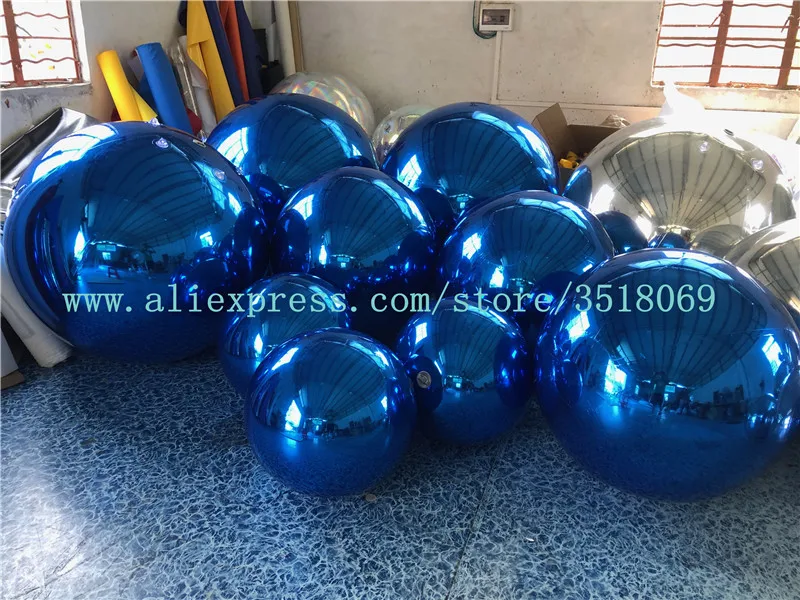 Large inflatable mirror ball, pvc inflatable mirror ball, used for mall ...