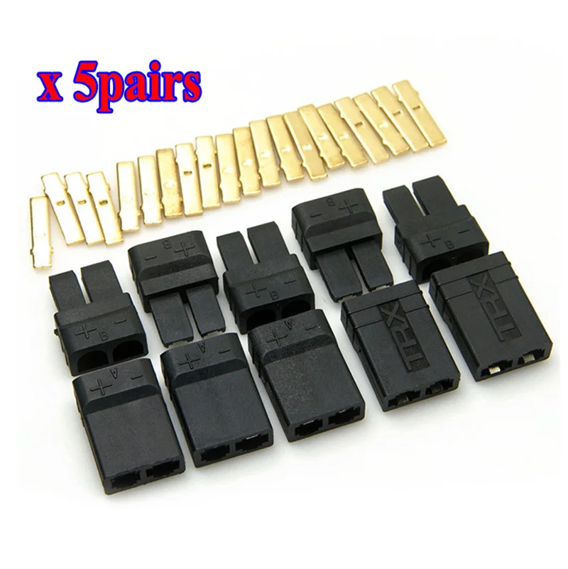 5Pairs-RC-TRAXXAS-TRX-Plug-Connector-For-Lipo-NiMh-Battery-Brushless ...