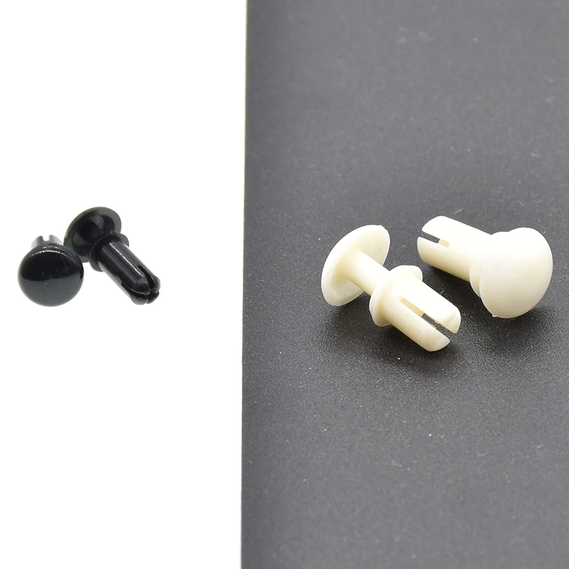 50PCS 4mm 5mm Black Whit Nylon Rivet For All Cars Clip Set