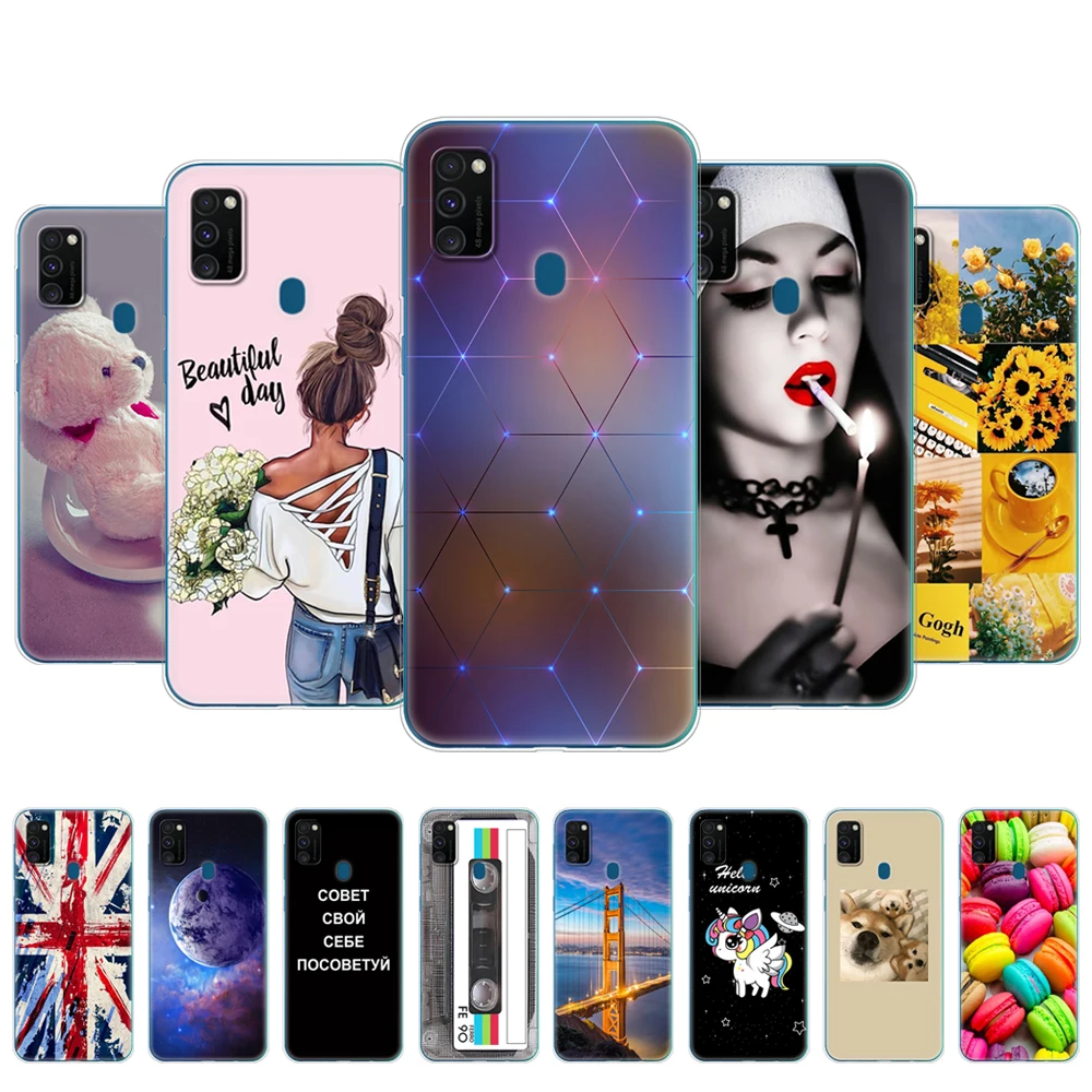 For Samsung Galaxy M30s Case Silicon Soft TPU Phone Case For Samsung ...