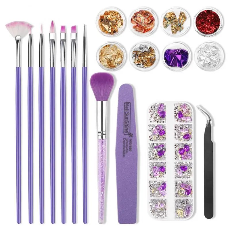 New Nail Art Tool Set Nail Art Pen Nail File Painting Drawing Carving ...
