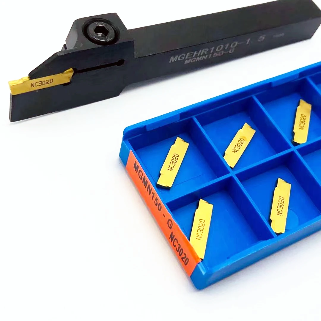 MGEHR MGEHR 1010 1.5 External grooving tool holder Carbide insert CNC ...