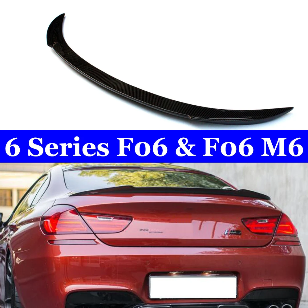 Auto Racing Car Rear Wing For BMW 6 Series F06 M6 4 Door Sedan Carbon ...