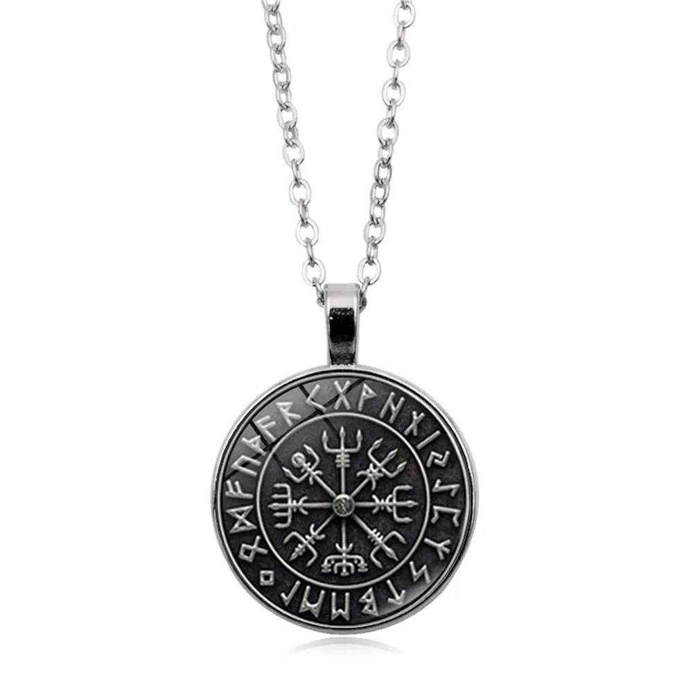 Végétvisir Collier avec boussole Viking pour hommes et femmes bijoux ...